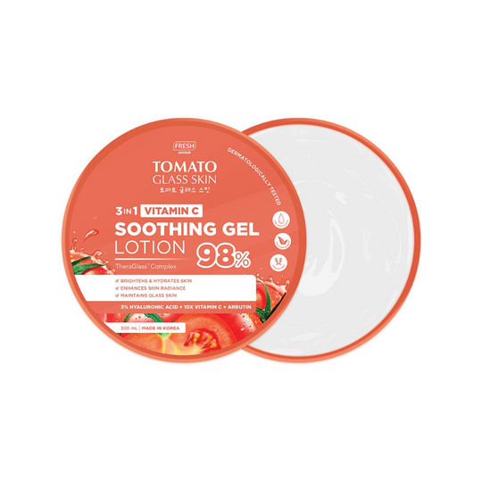 3 in 1 Vitamin C Tomato Glass Skin Soothing Gel Lotion – PNY BEAUTY